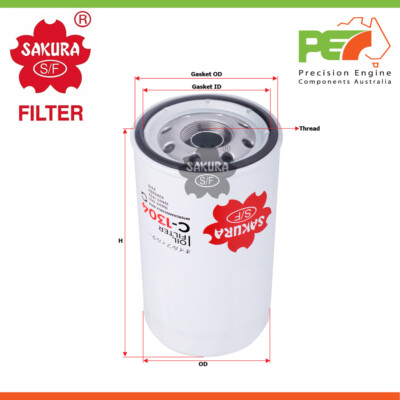 Brand New * SAKURA * Oil Filter For FORD N1422 1/1992 -12/1993 - C-1304 ...