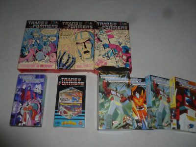 VINTAGE G1 TRANSFORMERS VHS TAPE LOT KID RHINO FHE SEE & READ VOL 1 2 3 ...