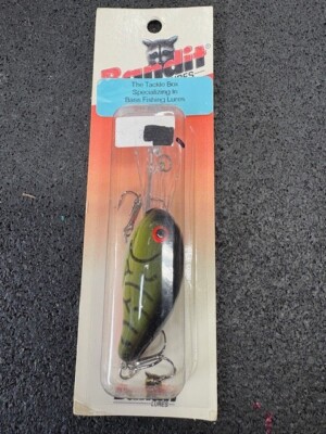 Pre-Pradco Bandit 300 Crankbait - Red Package - Olive Crawfish Color ...