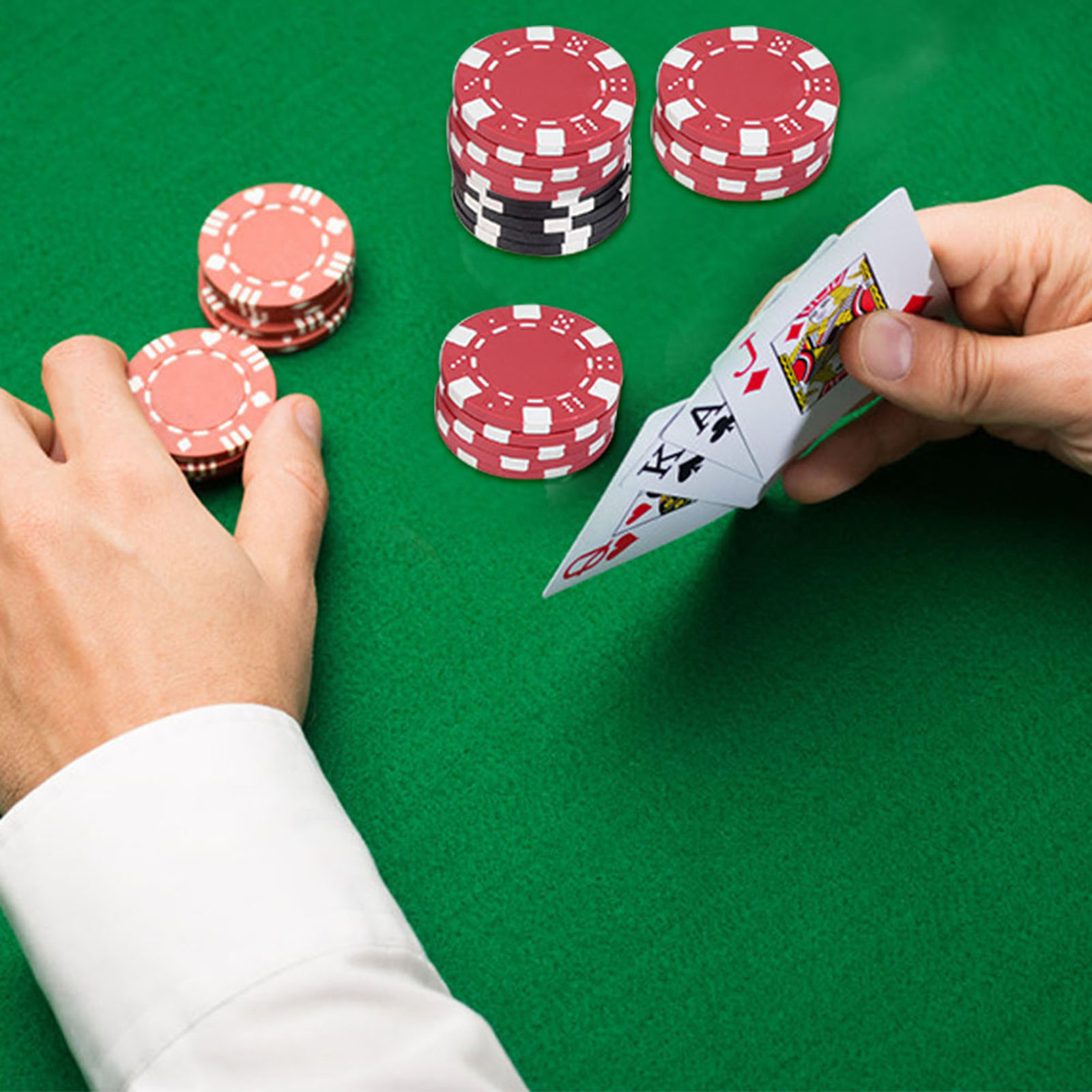 300pcs Poker Chip Set Chips TEXAS HOLD'EM Casino Gambling Party Game ...