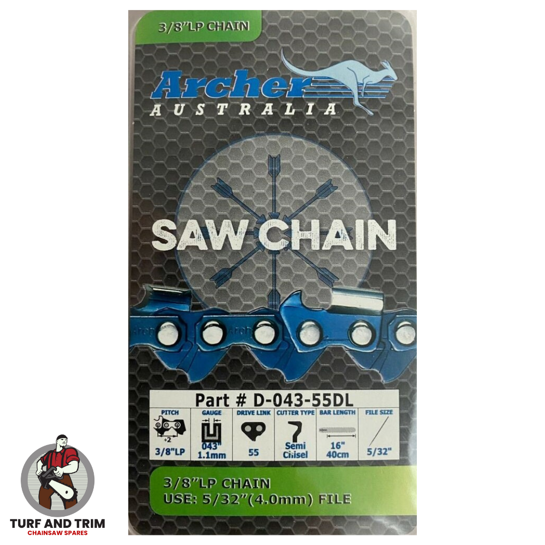 1 Bar & 2 Chain Combo 16" 3/8"P 043 55DL STIHL MS180 MS181 MS194T ...