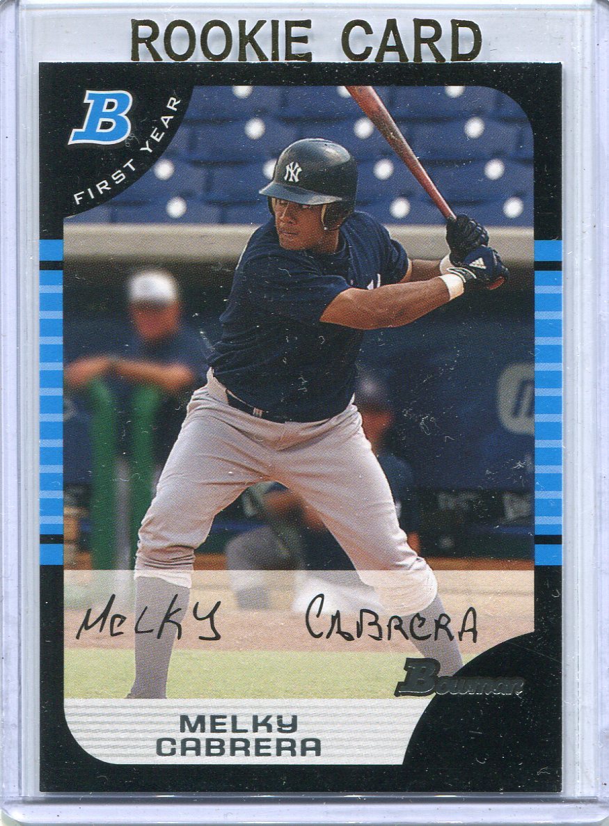2005 Bowman Baseball Card Melky Cabrera ROOKIE New York Yankees NR MR ...
