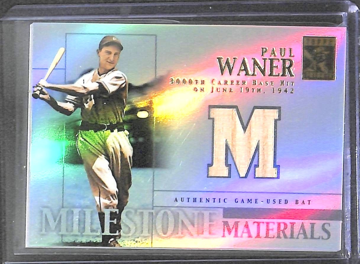 2002 Topps Tribute Relic #MJM-PW Paul Waner | eBay