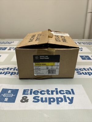 THQD32100WL New In Box 100 Amp 3 Pole GE THQD Circuit Breaker | eBay