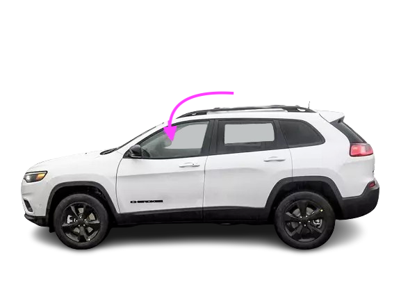 Fits: 2014-2023 Jeep Cherokee Driver Side Front Left Door Window Glass ...