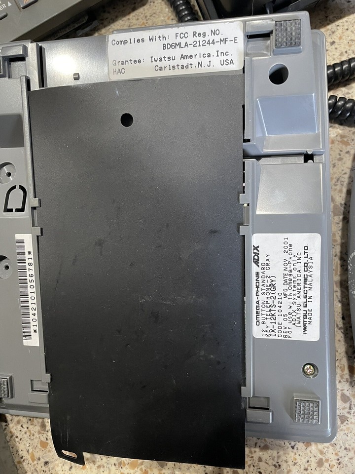 LOT OF 7 IWATSU Omega-Phone ADIX IX-12KTD-2 Phones Untested (Read!!) | eBay