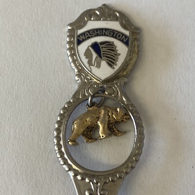 Washington Indian Chief Vintage Souvenir Spoon US Collectible | eBay