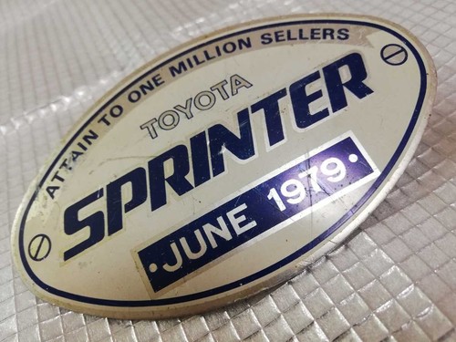 Toyota Sprinter Grille Emblem AE86 AE92 TE71 OEM Vintage Badge JAPAN | eBay