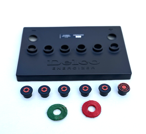 67-69 Camaro Battery Topper Cover R59 Delco Top New with caps & Felts ...