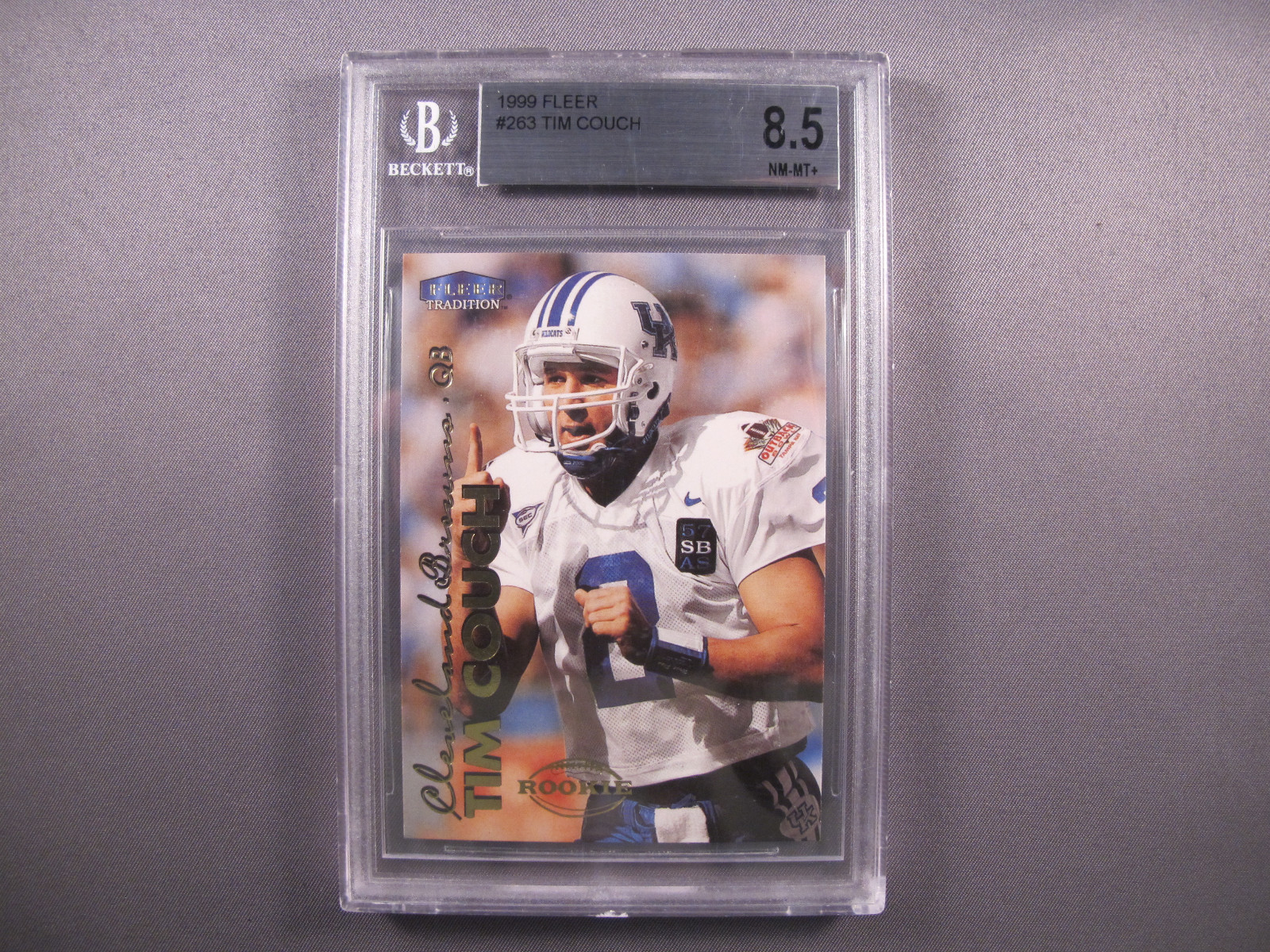 1999 Fleer Tim Couch Rookie Card UK University Of Kentucky Beckett ...