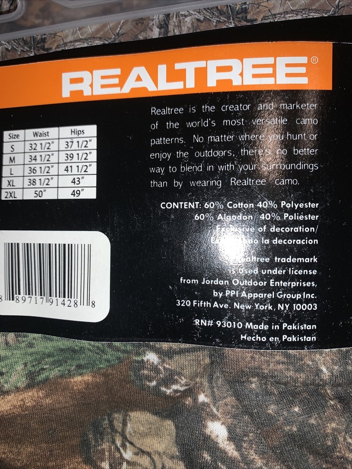 XL RealTree Men's Camo Sleep Pant Relaxed Fit Elastic Waist Drawstring ...