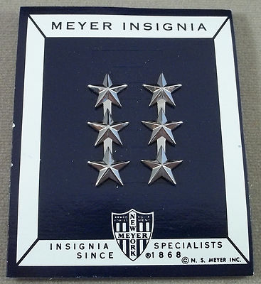 US Navy Vice Admiral - US Army Lieutenant General 3 Star Rank Insignia ...