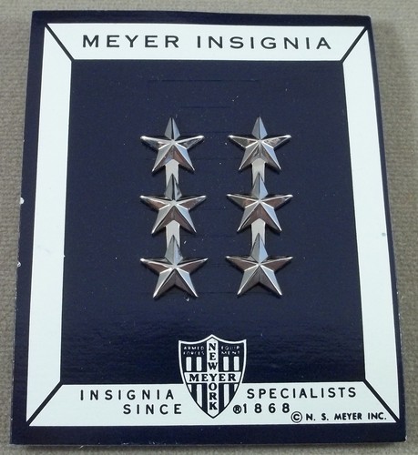US Navy Vice Admiral - US Army Lieutenant General 3 Star Rank Insignia ...