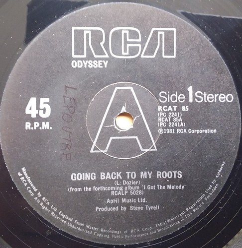 ODYSSEY - GOING BACK TO MY ROOTS - MAXI VINYL | eBay