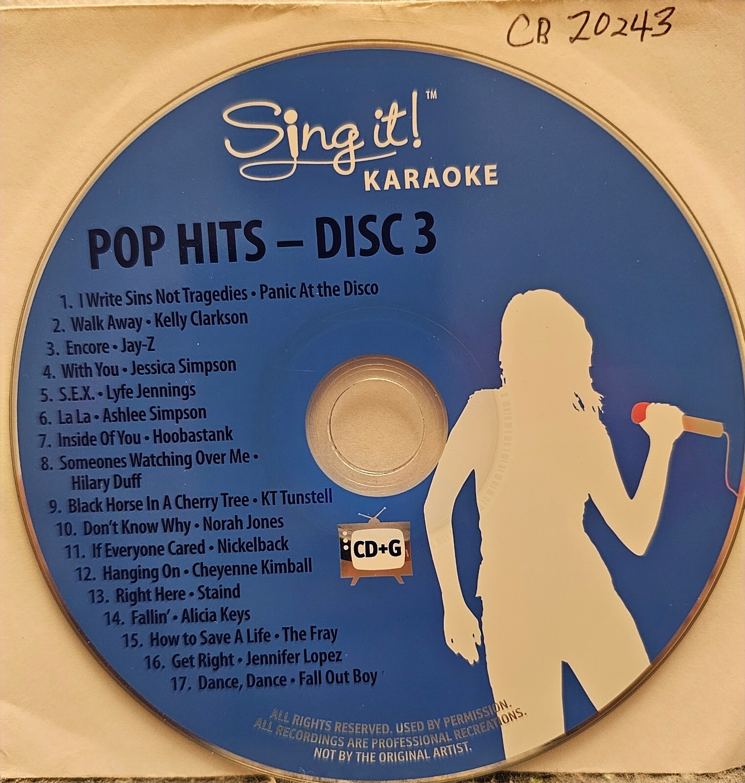 3 POP SING IT KARAOKE CDG | eBay