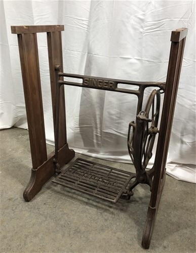 Treadle Sewing Machine, Cast Iron Base, Industrial Age Singer Steampunk ...