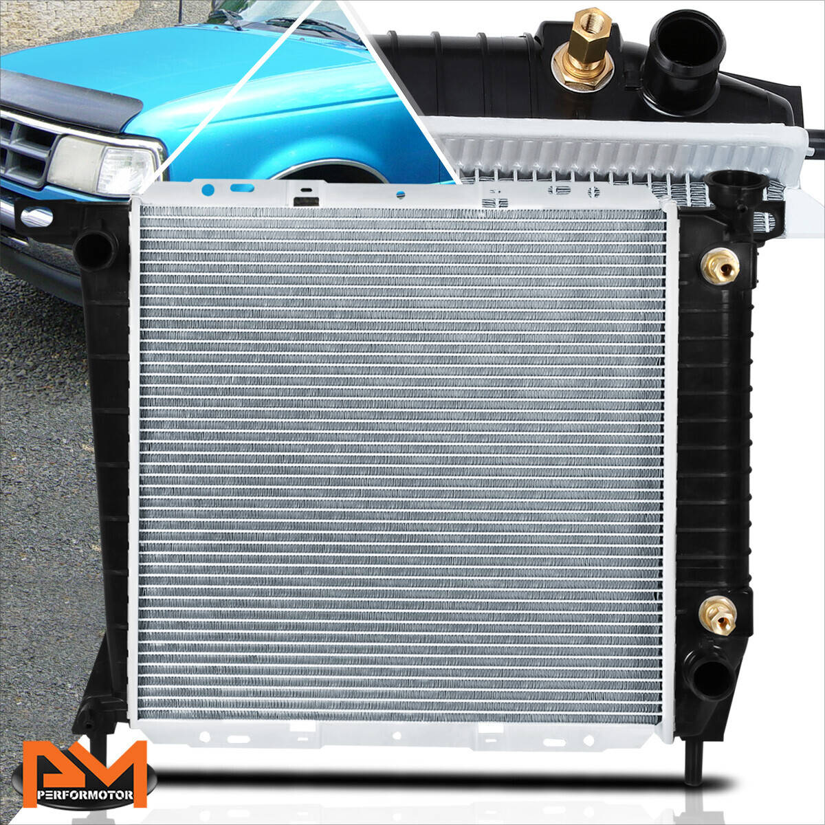 Aluminum Core OE Style Radiator for 85-94 Ford Ranger/Mazda B2300 AT ...