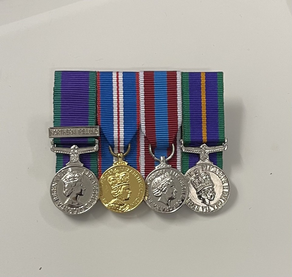 Court Mounted Miniature Medals Army Police Fire Jubilee Coronation LSGC ...