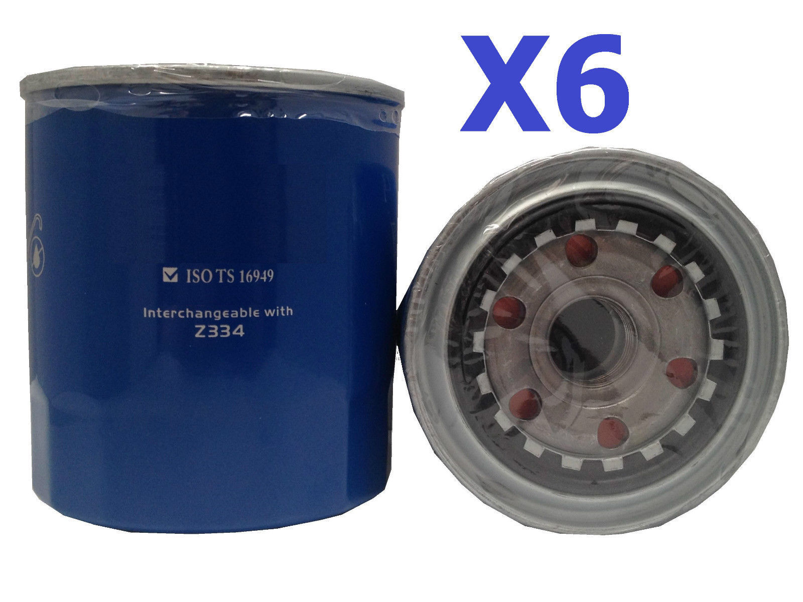 6X Oil Filters fits Z334 for TOYOTA BUNDERA DIESEL LJ70 2L-T ENGINE ...