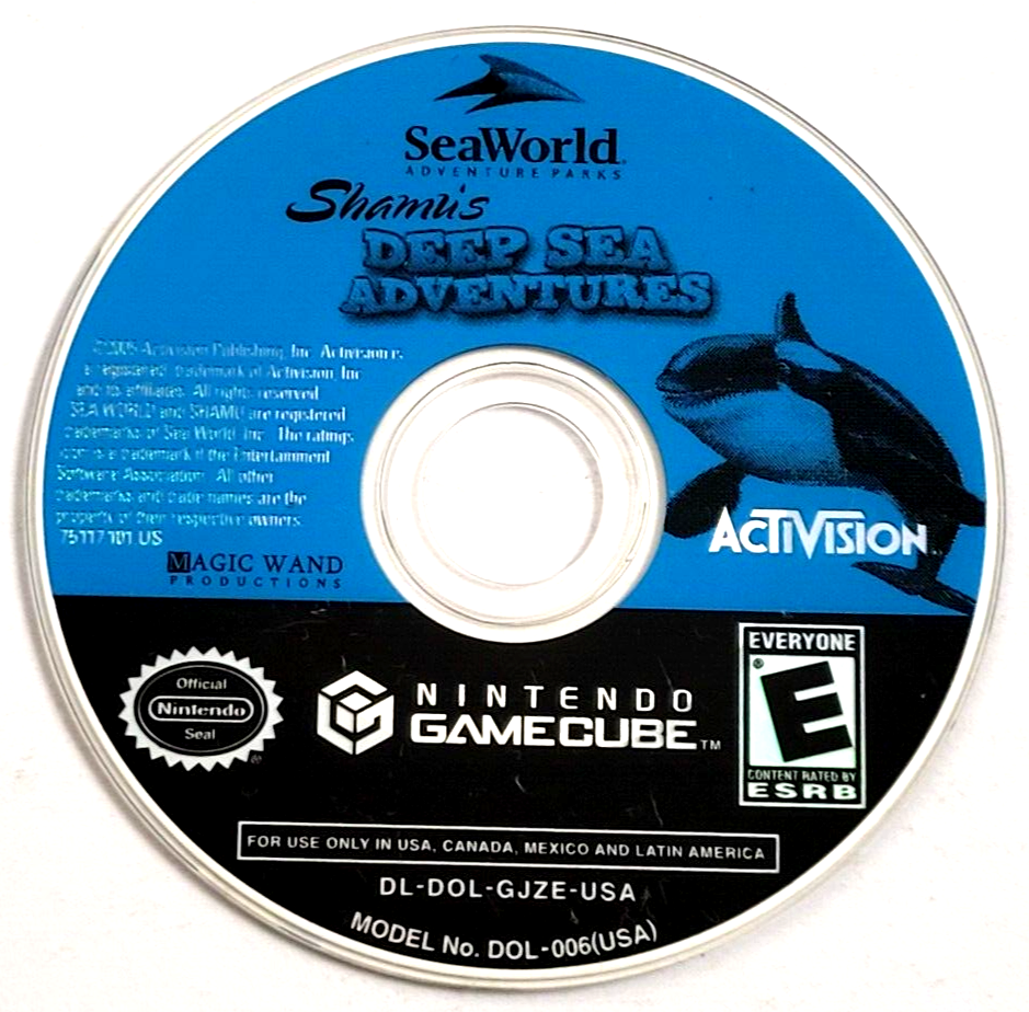 SeaWorld: Shamu's Deep Sea Adventures (Nintendo GameCube, 2005) GAME DISC ONLY 47875751170| eBay