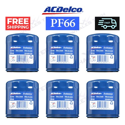 ACDelco Oil Filter GM Original Equipment PF66 (6 Pack) FREE SHIPPING | eBay