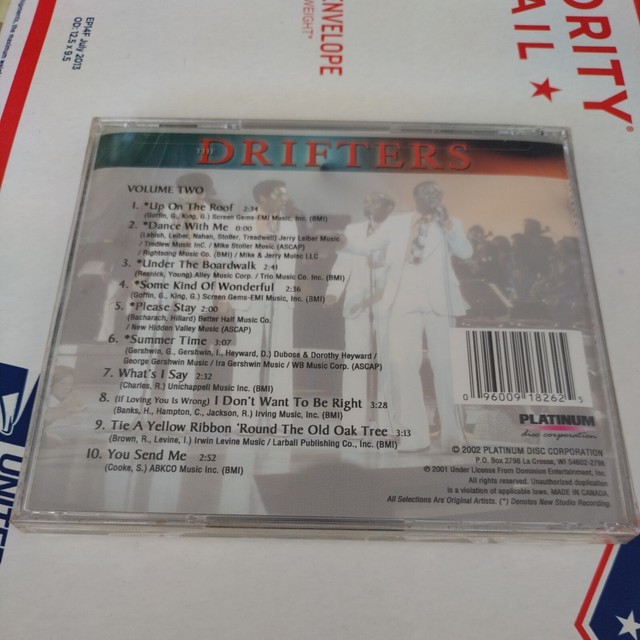 Drifters, Vol. 2 by The Drifters (US) (CD, Aug-2001, Platinum Disc) for ...