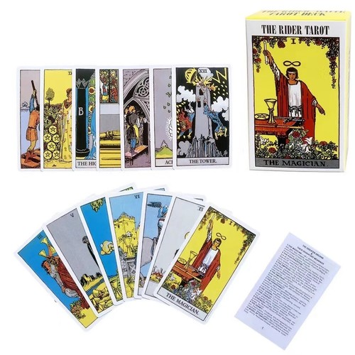The Rider-Waite Tarot Deck with Guide book by Arthur Edward Waite 78 ...