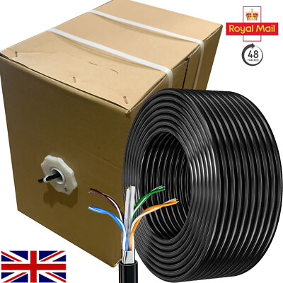 50-305M RJ45 Cat5e-Cat6 Ethernet Network IN/OUTDOOR FTP UTP Roll Cable ...