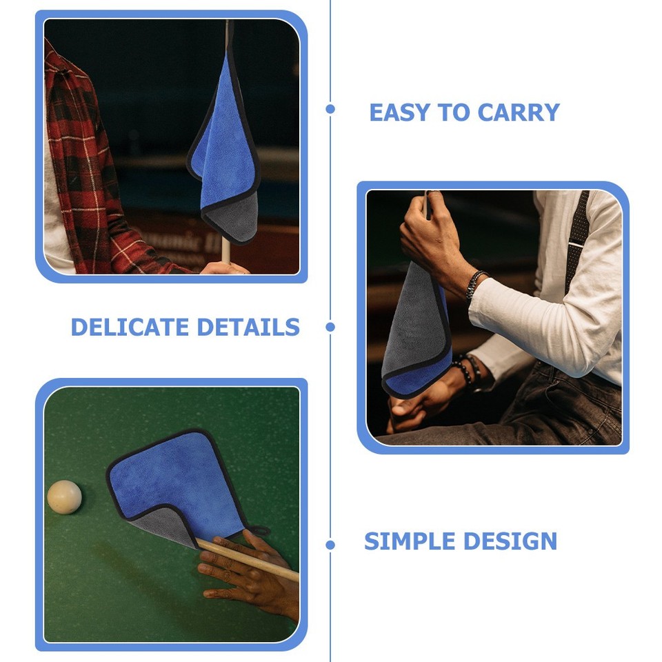 4 Pcs Pool Cue Snooker Stick Billiards Wiping Cloth | eBay Australia