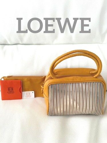[Import duties included] Loewe Leather & Transparent Logo Bag with ...