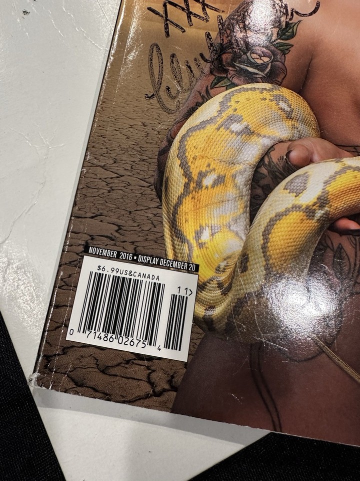 Signed Christy Mack Inked Magazine Autographed Cover November 2016 | eBay