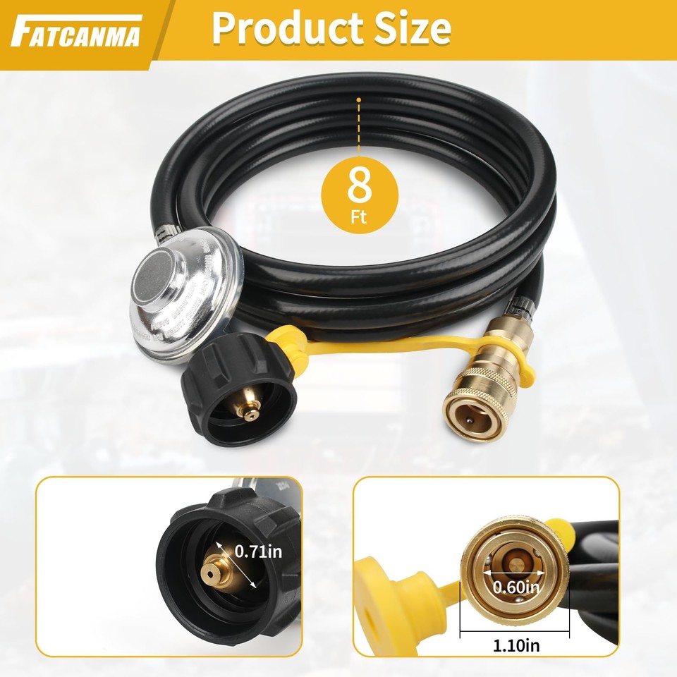 F271803 Hose Adapter for Mr. Heater Big Buddy Accessories Replace, Gas ...
