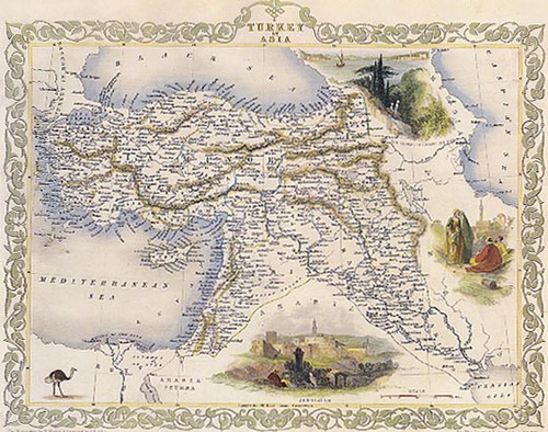 1800'S MAP TURKEY ASIA JERUSALEM ARMENIA REPRO POSTER | eBay