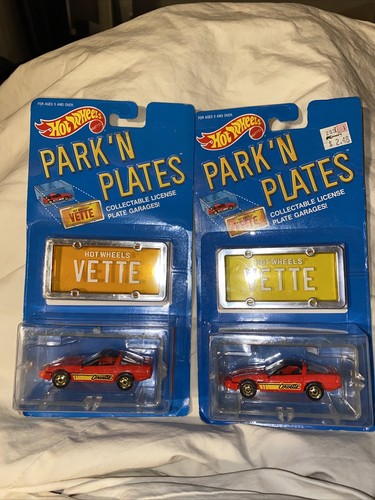 Hot Wheels Park N Plates Red 80's Corvette Vette Orange And yellow ...