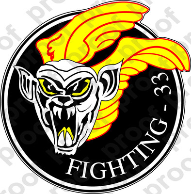 STICKER USN VF 33 FIGHTER SQUADRON FIGHTING | eBay