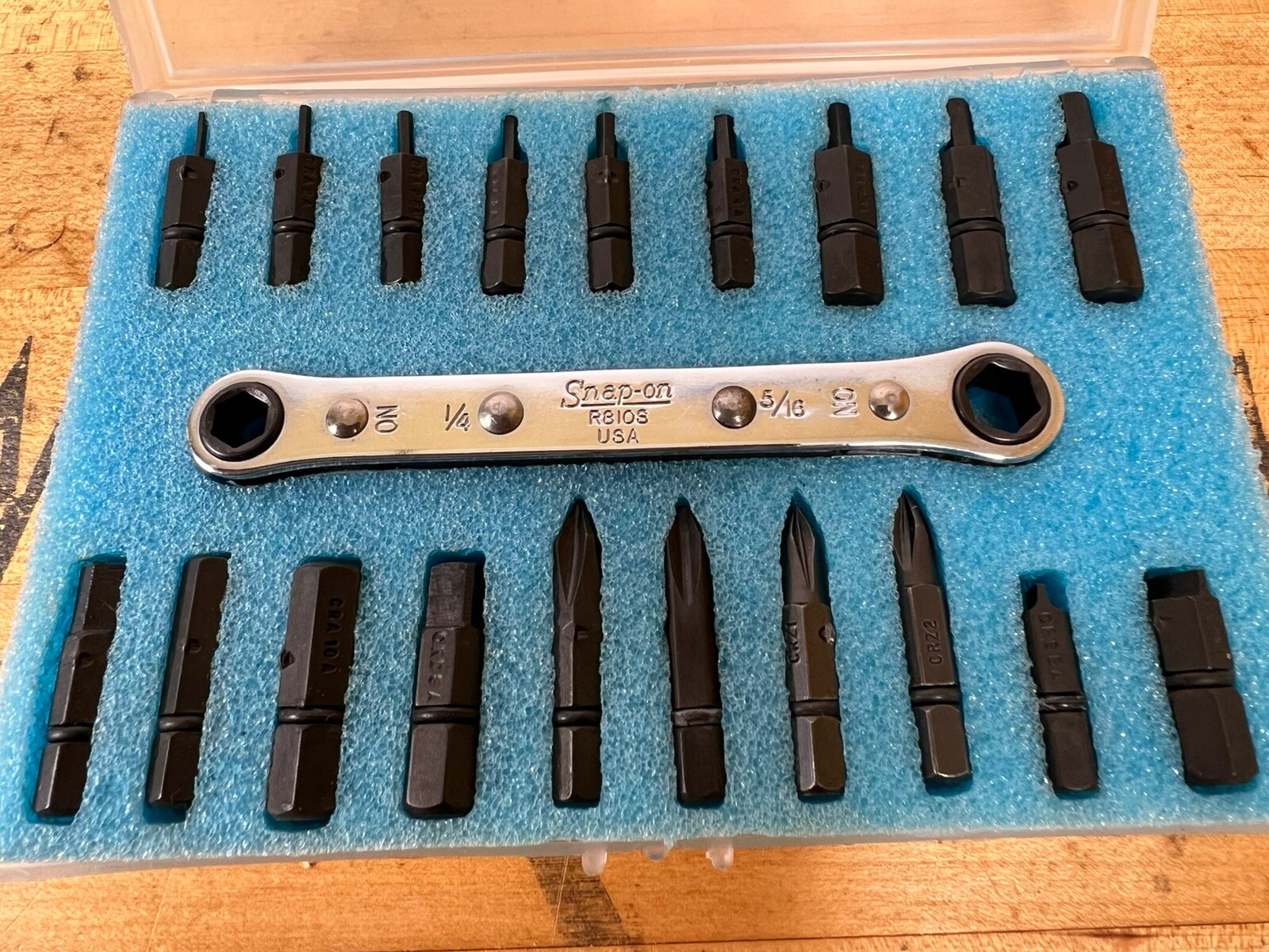 Rare Snap-On 20 Pc Offset Ratcheting Box Wrench Set CRA180BK w/ Case ...