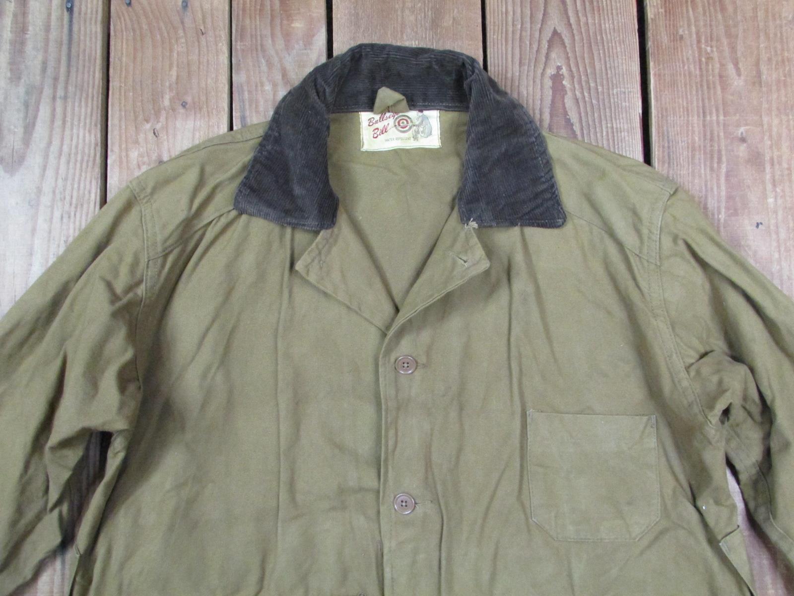 Vintage 1970s Bullseye Bill Hunting Field Jacket Drab… - Gem