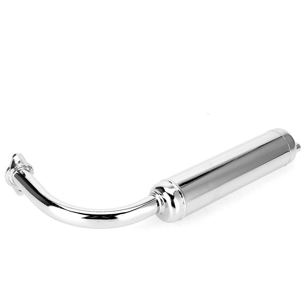 Car Motorized Bicycle Bike Engine Exhaust Pipe Muffler Part For 48cc ...