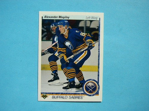 1990/91 UPPER DECK NHL HOCKEY CARD #24 ALEXANDER MOGILNY ROOKIE NM ...