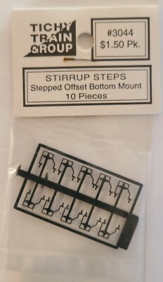 TICHY TRAIN GROUP #3044, HO SCALE, STIRRUP STEPS, OFFSET BOTTOM MOUNT ...