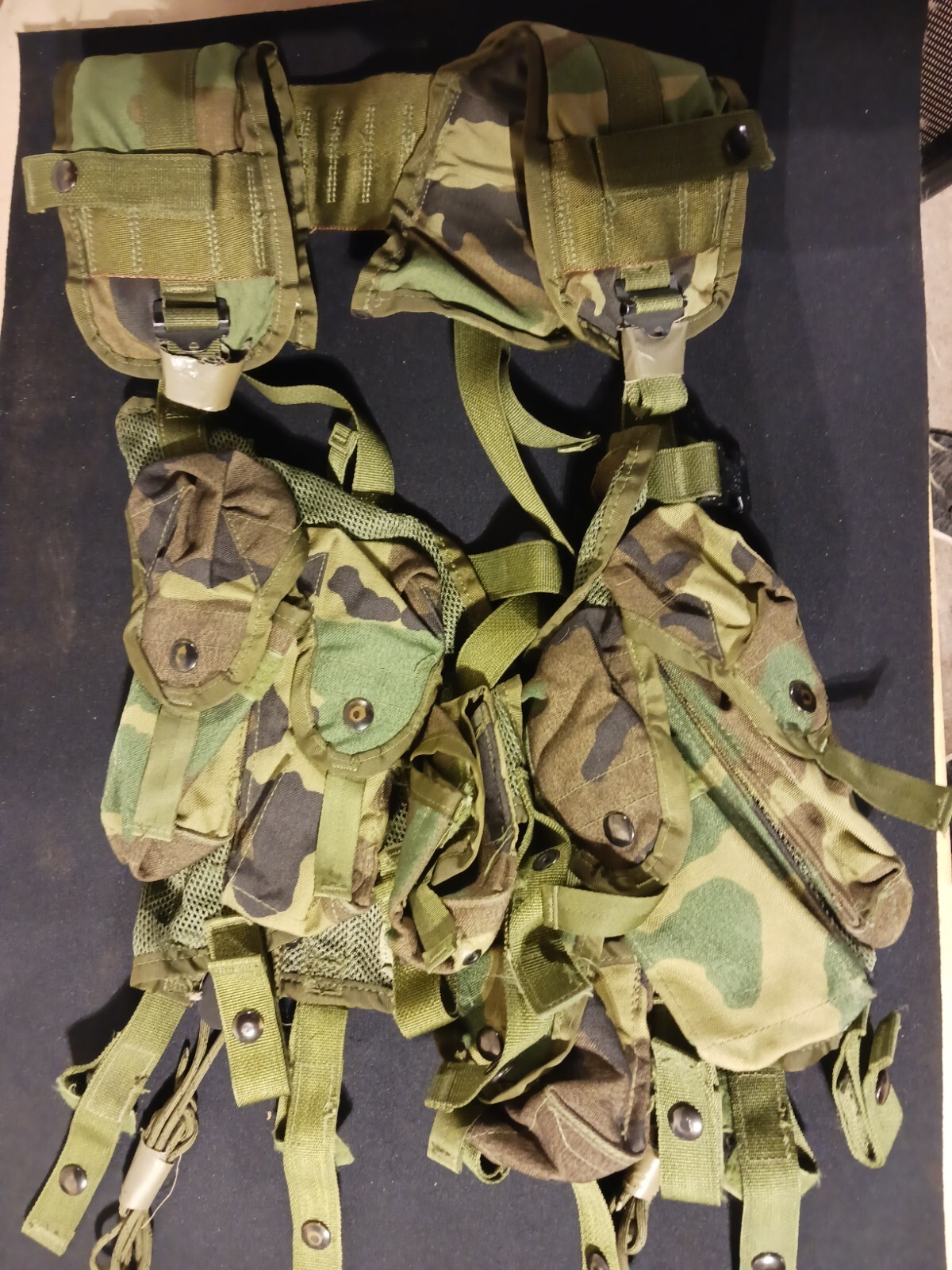 USGI Woodland Camo TACTICAL LOAD BEARING VEST 8415-01-296-8878 | eBay