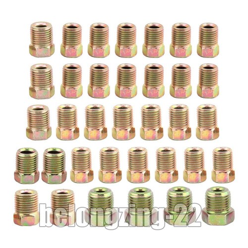 Brake Line Fittings Assortment For 3/16" and 1/4" Tube Fitting Kit Nuts ...