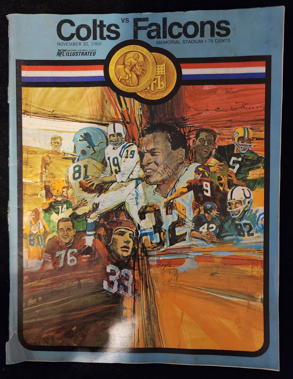 Vintage Baltimore Colts vs. Atlanta Falcons NFL Football Program 11/30 ...