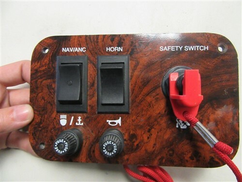 KILL / ROCKER / FUSE SWITCH PANEL W / LANYARD 6 1/4" X 3 7/8" MARINE ...