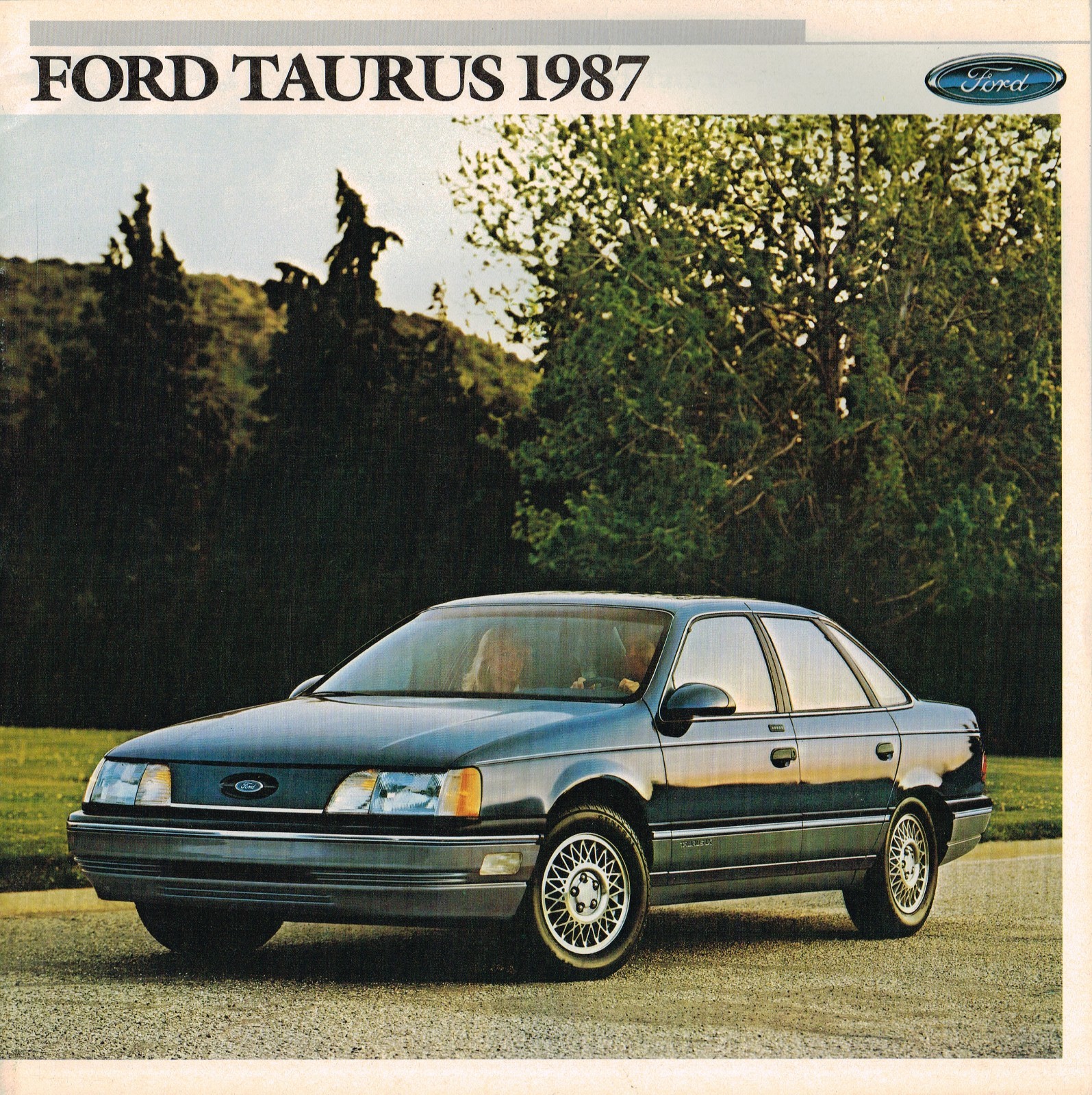 1987 FORD TAURUS CANADA Brochure w/Color Chart : MT5,GL,LX,L,Station ...