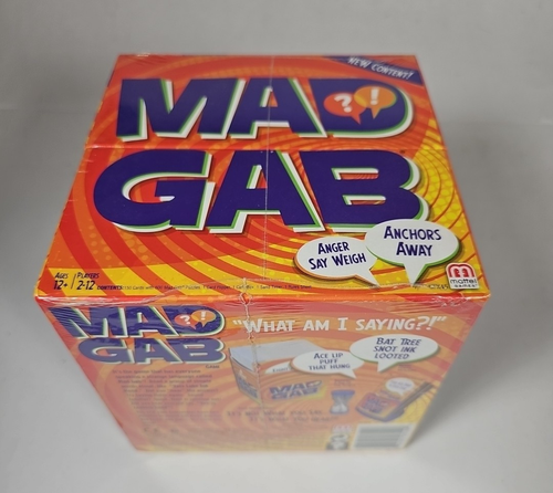 NEW Mad Gab Party Card Game by Mattel **FACTORY SEALED** New Content ...