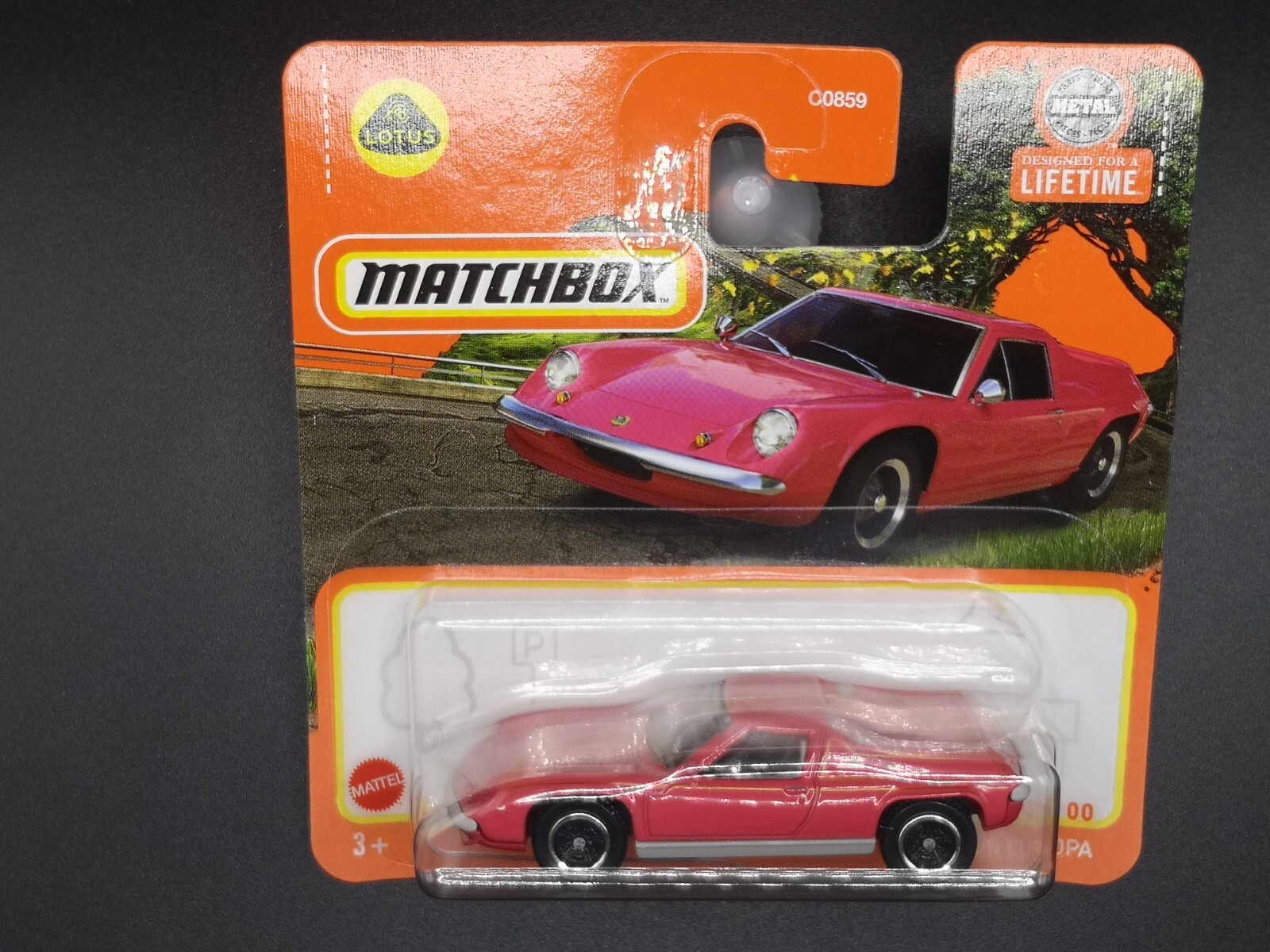 Matchbox short card 1972 Lotus Europa Pink Mix 8 G case 2024. combine ...