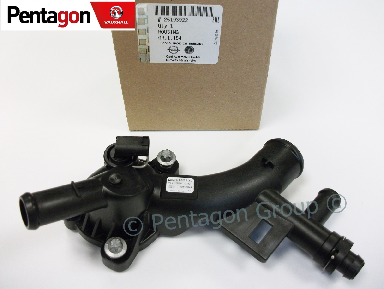 New Genuine Vauxhall Insignia A Mokka Zafira C 1.4 Water Outlet Housing ...