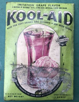Vintage 1940's Un-Opened Americana! Original KOOL-AID Grape Flavor ! 1 ...