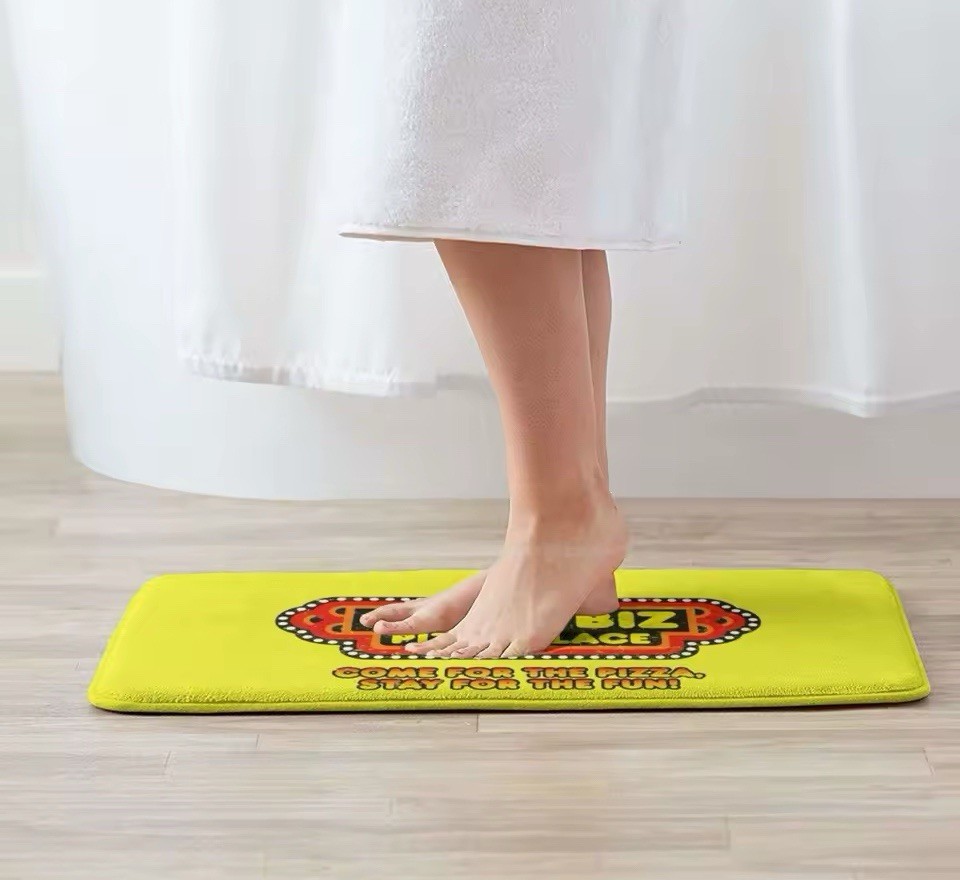 Showbiz Pizza Place Mat Indoor Rug Carpet 22x15 Chuck E Cheese Billy ...